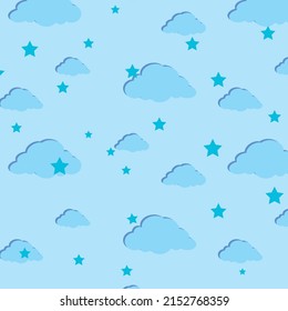 Blue Color Star Patterns On Blue Stock Vector (Royalty Free) 2152768359 ...