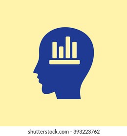 Head Diagram Vector Logo Illustration Isolated Stock Vector (Royalty ...
