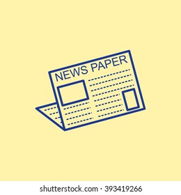 Newspaper Icon Stock Vector (Royalty Free) 473652454
