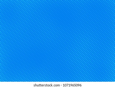 Comic Book Blue Background Halftone Dots Stock Vector (Royalty Free ...