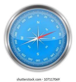 Blue Compass Vector Eps10 Illustration Stock Vector (Royalty Free ...