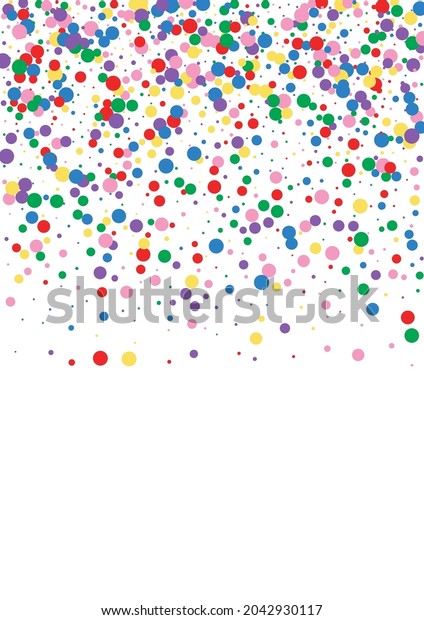 Blue Confetti Border Illustration Dot Burst Stock Vector (Royalty Free ...