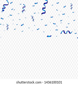 Blue Confetti Isolated Vector Illustration Stock Vector (Royalty Free ...