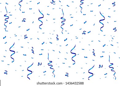 Blue Confetti Isolated Vector Illustration Stock Vector (Royalty Free ...