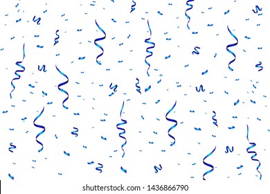 Blue Confetti Isolated Vector Illustration Stock Vector (Royalty Free ...