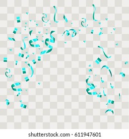 Blue Confetti Vector Festive Illustration Falling Stock Vector (Royalty ...
