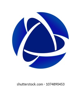 Blue Core Global Alliance Circular Symbol Stock Vector (Royalty Free ...