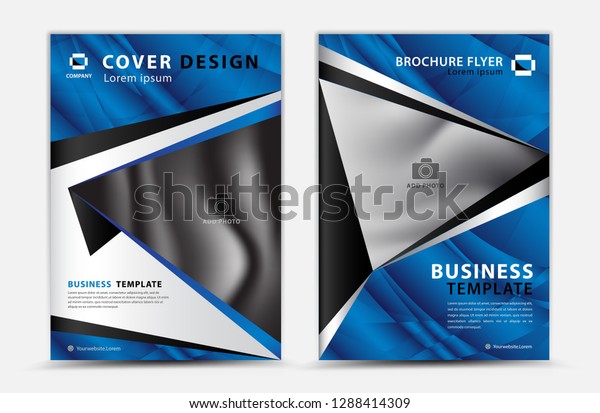 Blue Cover Template Vector Design Brochure Stock Vector (Royalty Free ...