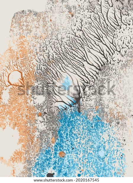 Blue Cream Watercolor Texture Background Stock Vector (Royalty Free ...