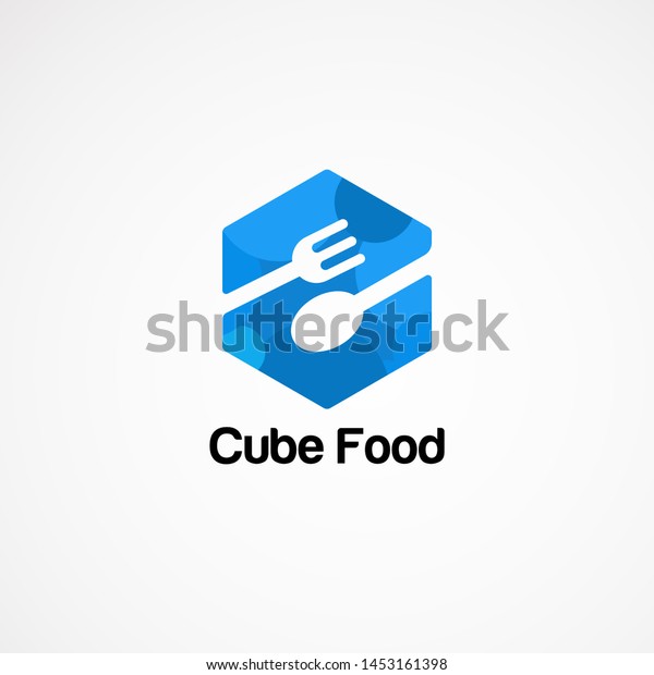 Blue Cube Food Logo Vector Concepticon Stock Vector (Royalty Free ...