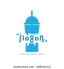 Blue Cup Vector Logo Illustration Stock Vector (Royalty Free ...
