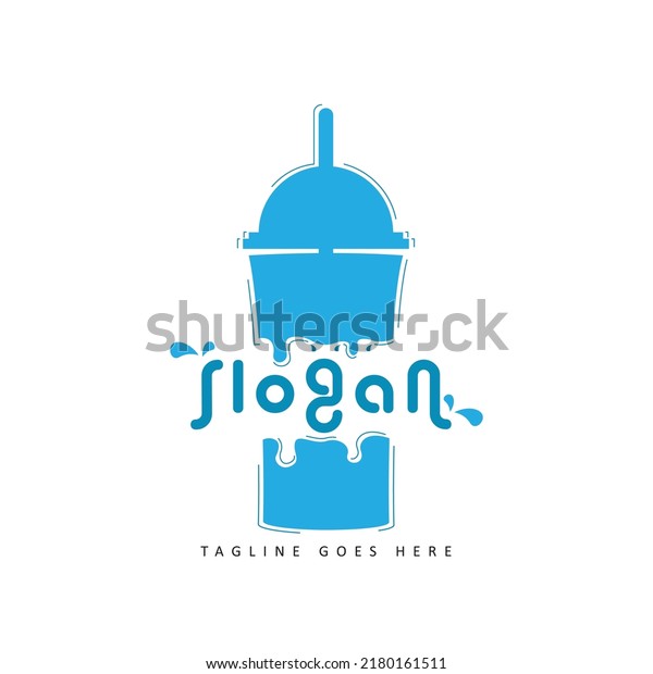 Blue Cup Vector Logo Illustration Stock Vector (Royalty Free ...