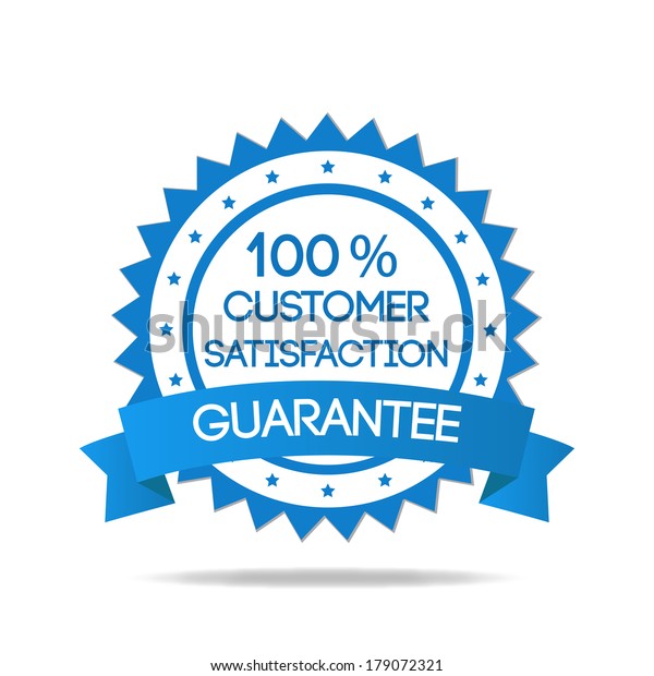 Blue Customer Service Badge Isolated 库存矢量图（免版税）179072321 | Shutterstock