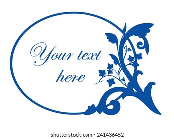 Blue Decoration Label Stock Vector (Royalty Free) 241436452 | Shutterstock