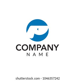 Blue Dog Vector Logo Icon Illustration Stock Vector (Royalty Free ...