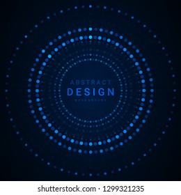 Blue Dots Vector Background Stock Vector (Royalty Free) 1299321244