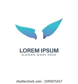 Blue Dove Logo Concept Vector Illustration Stock Vector (Royalty Free ...