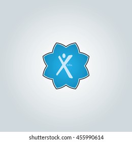 Blue Education Logo Design Background Stock Vector (Royalty Free) 455990614