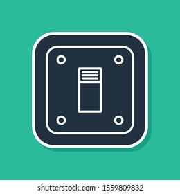 Blue Electric Light Switch Icon Isolated Stock Vector (Royalty Free ...