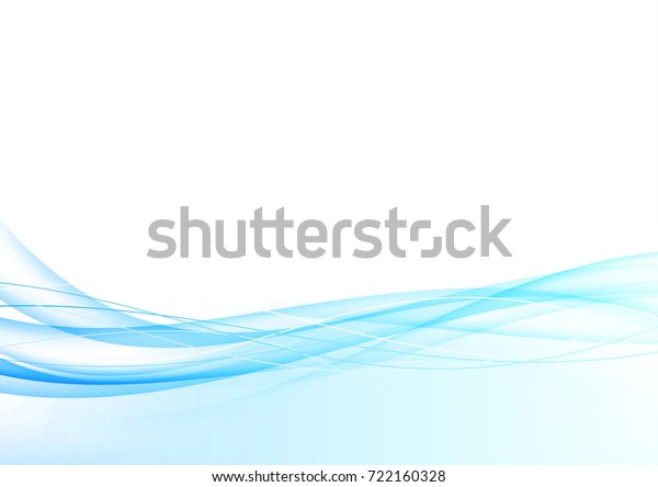 Blue Elegant Smoke Border Swoosh Graphic Stock Vector (Royalty Free ...
