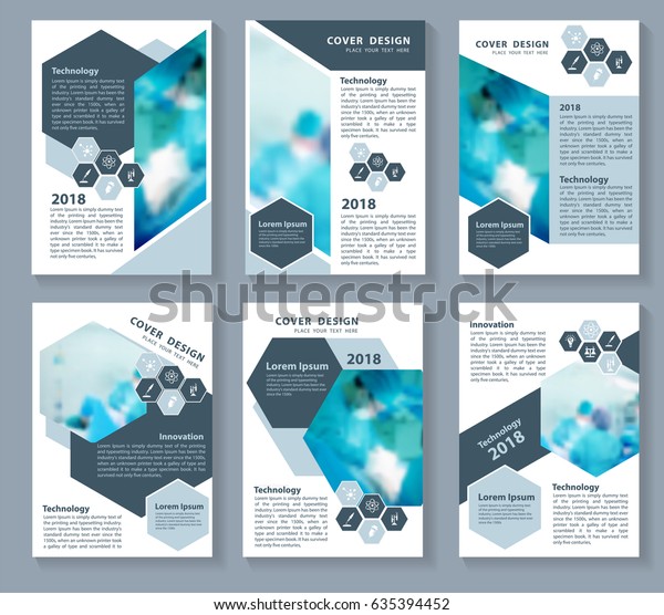 Blue Elements Infographics On White Background 스톡 벡터(로열티 프리) 635394452