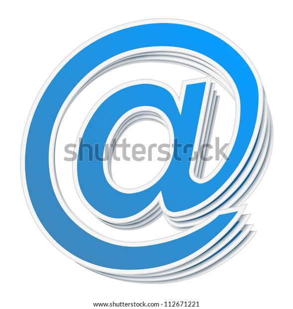 Blue Email Symbol Vector Eps10 Illustration Stock Vector (Royalty Free ...
