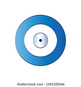 Blue Evil Eye Vector Protection Symbol Stock Vector (Royalty Free ...
