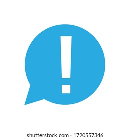 Blue Exclamation Mark Icon Hazard Warning Stock Vector (Royalty Free ...