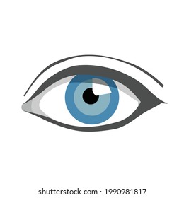 Blue Eye Symbol Vector Design Stock Vector (Royalty Free) 1990981817