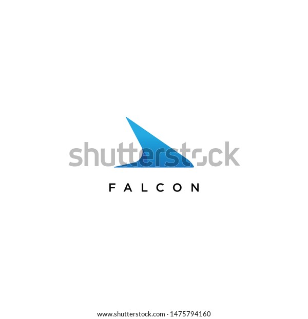 Blue Falcon Logo Icon Vector Stock Vector (Royalty Free) 1475794160