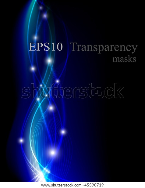 Blue Fantasy Background Vector Illustration Stock Vector (Royalty Free ...
