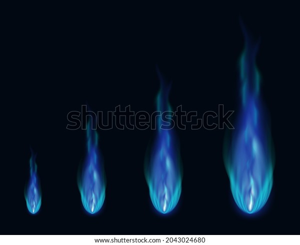 Blue Fire Animation Sprites Comet Animation: เวกเตอร์สต็อก (ปลอดค่า ...