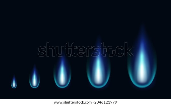 Blue Fire Animation Sprites Animation Game Stock Vector (Royalty Free ...