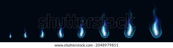 Blue Fire Animation Sprites Animation Game: เวกเตอร์สต็อก (ปลอดค่า ...