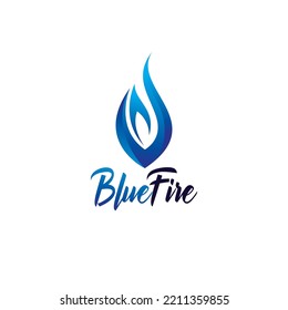 Blue Fire Logo Flame Icon Fire Stock Vector (Royalty Free) 2211359855 ...