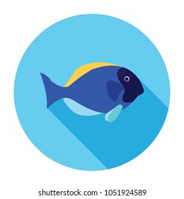 Blue Fish Icon Stock Vector (Royalty Free) 1051924589 | Shutterstock