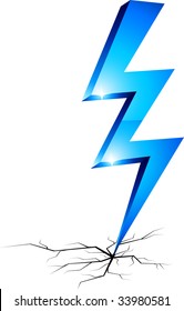 Blue Flash Symbol Vector Illustration Stock Vector (Royalty Free ...