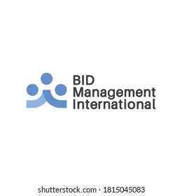 Blue Flat Management Logo Design Stock Vector (Royalty Free) 1815045083 ...