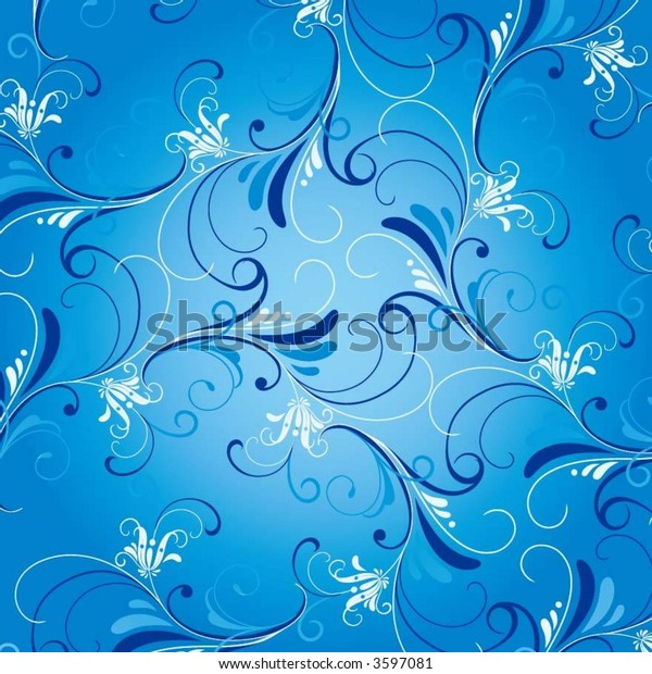 Blue Flourishes Background Stock Vector (Royalty Free) 3597081 ...