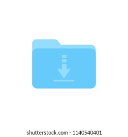 Vektor Stok Downloads Folder Icon (Tanpa Royalti) 1146941837 | Shutterstock