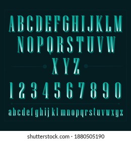 Vektor Stok Neon Font Blue Letters Numbers Marks (Tanpa Royalti ...