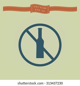 Blue Forbidden Sign Isolated Vector Illustration: vector de stock ...