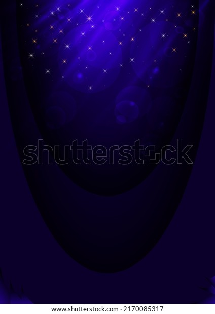 Blue Galaxy Background Poster Template Stock Vector (Royalty Free ...