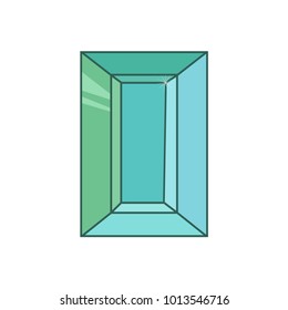 Blue Gemstone Icons Vector Illustration Stock Vector (Royalty Free ...