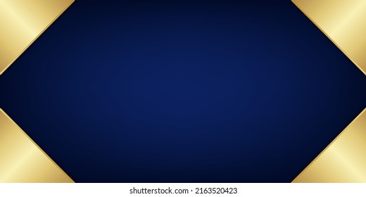 Blue Gold Geometric Background Vector Illustration Stock Vector ...