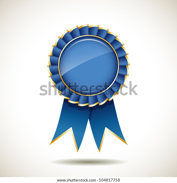 Vector de stock (libre de regalías) sobre Galardón azul y oro ...