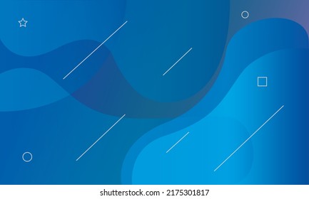 Blue Gradient Color Design Liquid Shape Stock Vector (Royalty Free ...