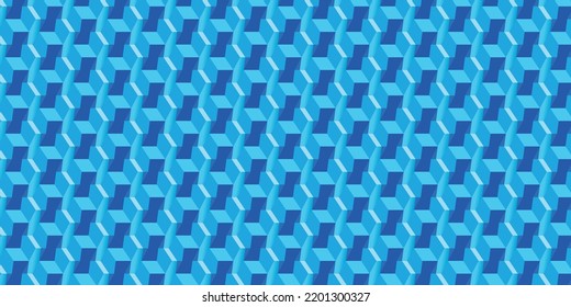 Blue Gradients 3d Geometric Innovative Pattern Stock Vector (Royalty ...