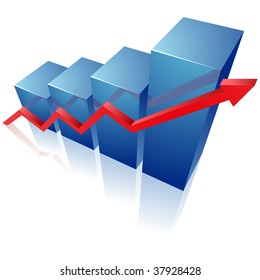 Blue Graph Stock Vector (Royalty Free) 37928428 | Shutterstock