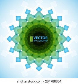 Blue Green Blended Transparent Rectangles On Stock Vector (Royalty Free ...